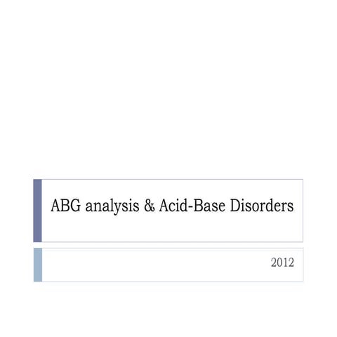 ABG analysis | PPT