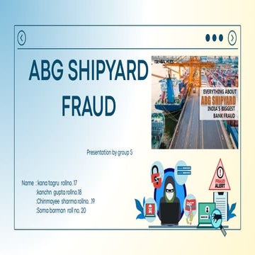 CBI Investigation: ABG shipyard scamm | PPTX