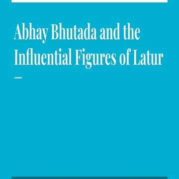 Abhay Bhutada and the Influential Figures of Latur | PDF