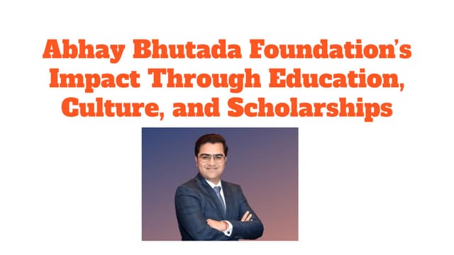 The Abhay Bhutada Foundation’s Inclusionary Initiatives | PDF
