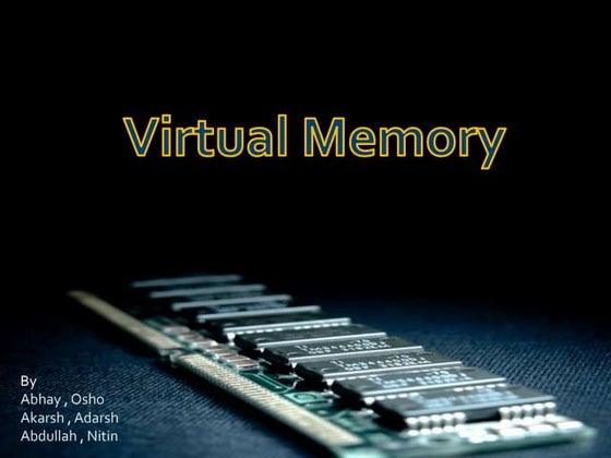 Virtual memory ppt | PPT