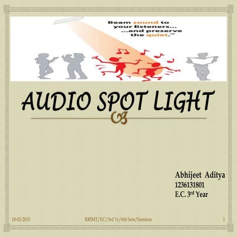Audio Spot Light | PPTX