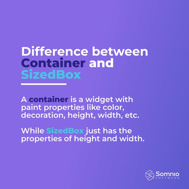 Difference between Container and SizedBox | PDF Difference between Container and SizedBox | PDF