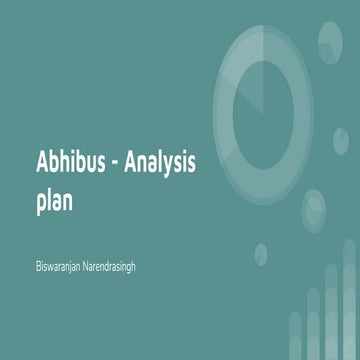 Abhibus - Analysis plan | PPT