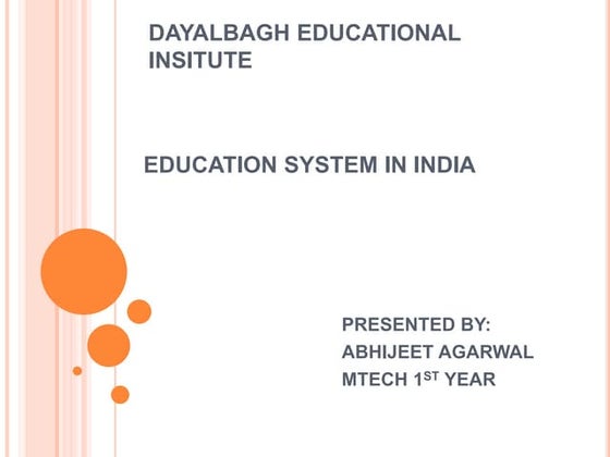 Indian education system | PPT