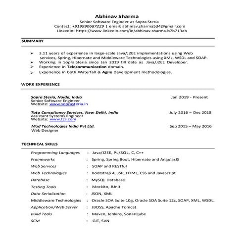 Abhinav resume | PDF