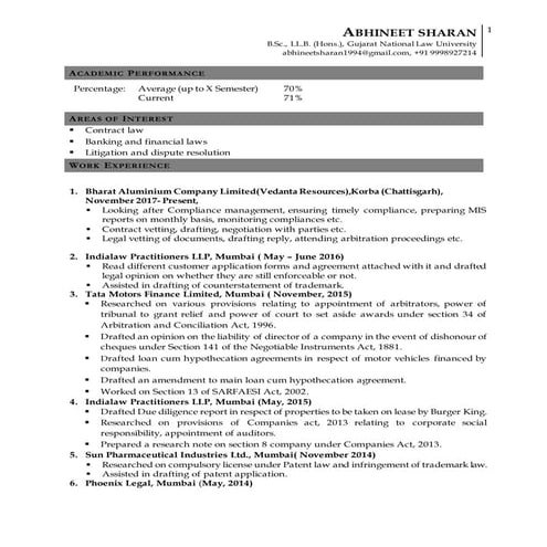 Abhineet sharan | DOCX