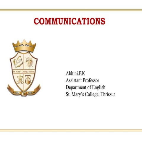 English:Communications | PPT