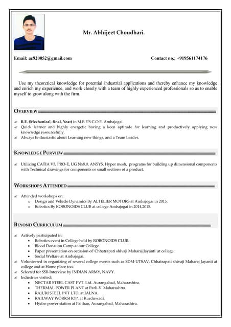 islam cv | DOC