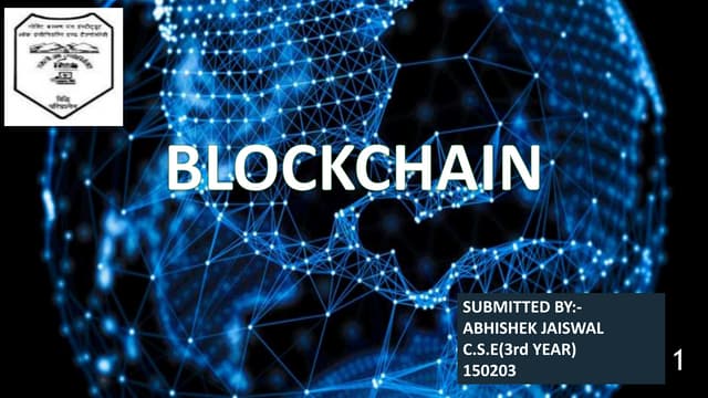 Abhishek Jaiswal Blockchain Ppt