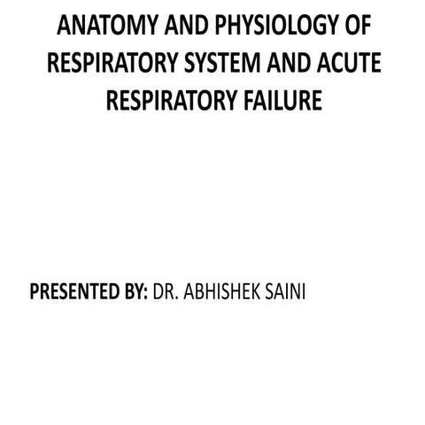 Respiratory System - Physiology | PPSX
