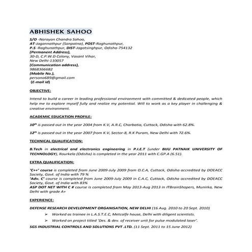 Abhishek Sahoos Very Very New Doc Pdf