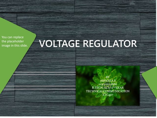 Ic voltage regulators | PPTX