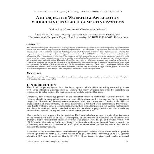 A Bi Objective Workflow Application Pdf