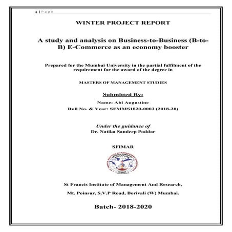 B2B Analysis_MMS_finance_03_general_project | PDF