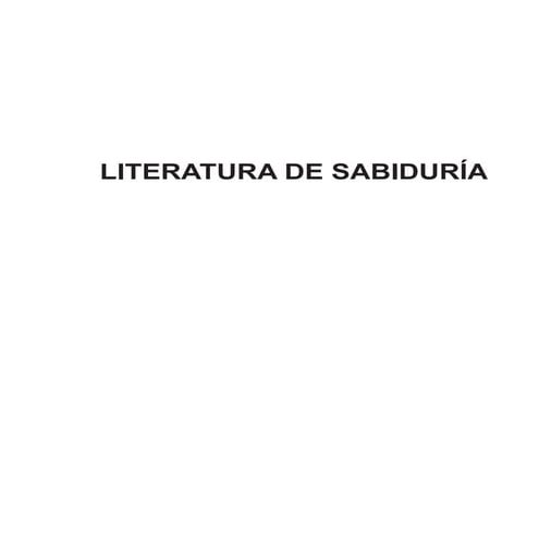 5. Exegesis de la sabiduría hebrea | PPTX