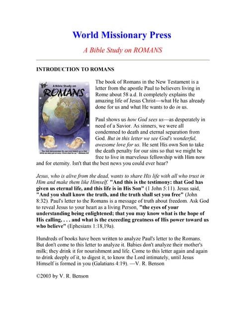 The Book of Romans | PPTX