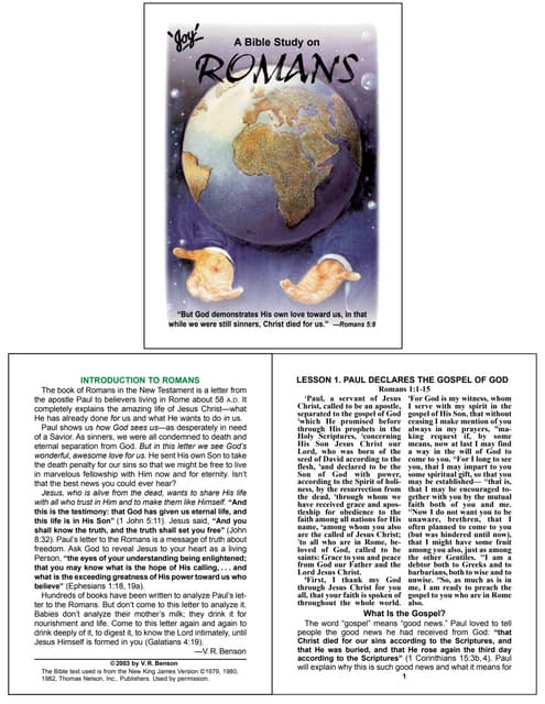 The Book of Romans | PPTX