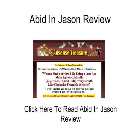 Abid in jason review | PPT