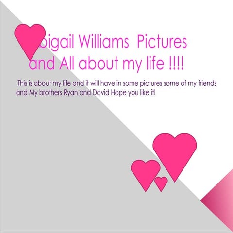 Abigail williams pictures and all about my life | PDF