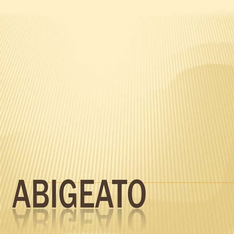 Abigeato | PPTX