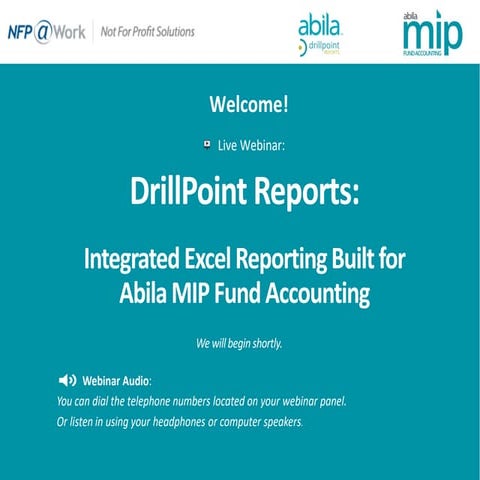 DrillPoint Advanced Report Writer Module for Abila MIP | PDF