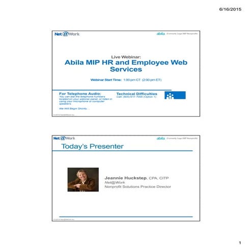Abila MIP HR and Employee Web Services (HR EWS) | PDF
