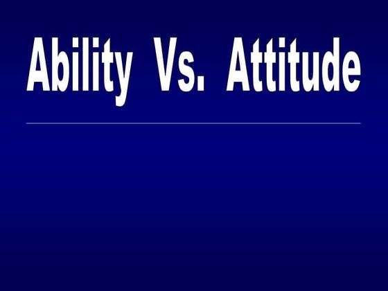 Absolute Positive Attitude... | PPT