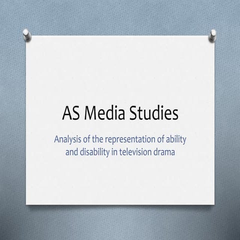 Ability and disability | PPTX | Genres
