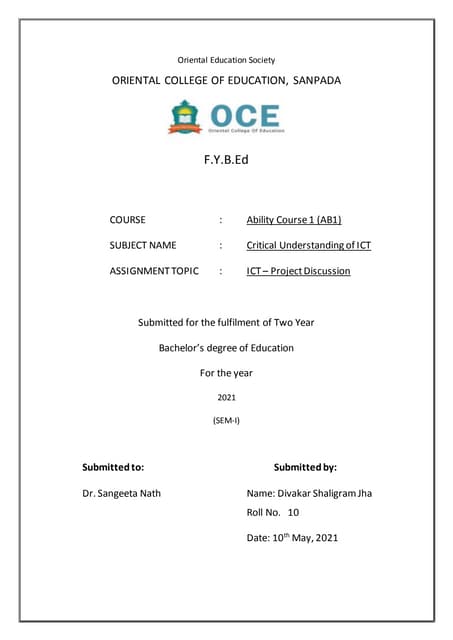 role of ICT in education | PPTX | Internet | Computing