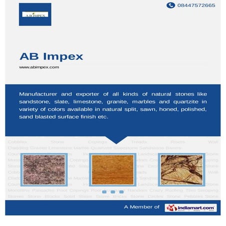 AB Impex, Bhilwara, Stone Products | PDF