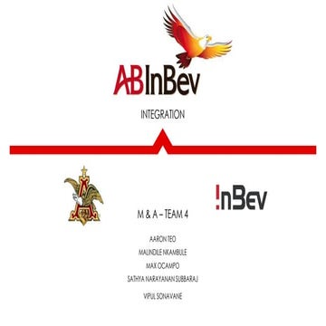 Ab inbev m&a | PPTX