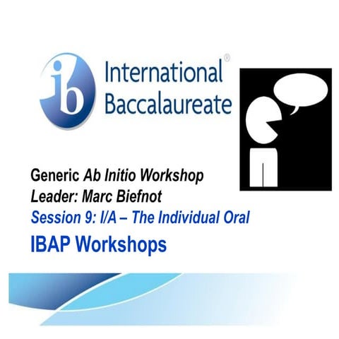 Ab initio individual oral | PPT