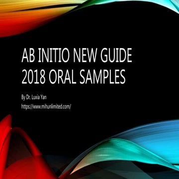 Ab initio new guide 2018 oral samples | PPTX