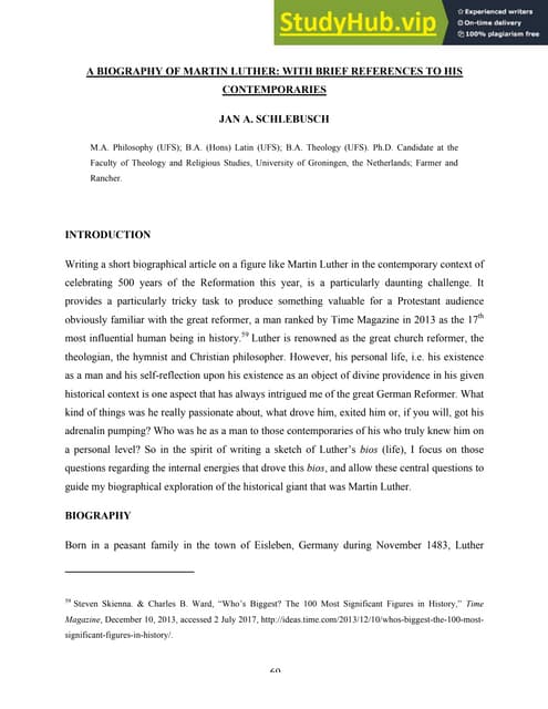 Essay On Martin Luther Reformation | PDF