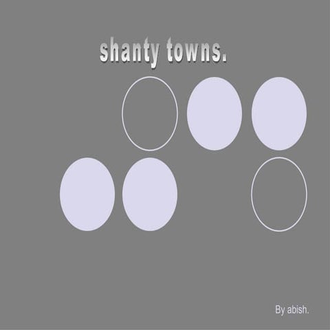 Geography on shanty towns | PPT