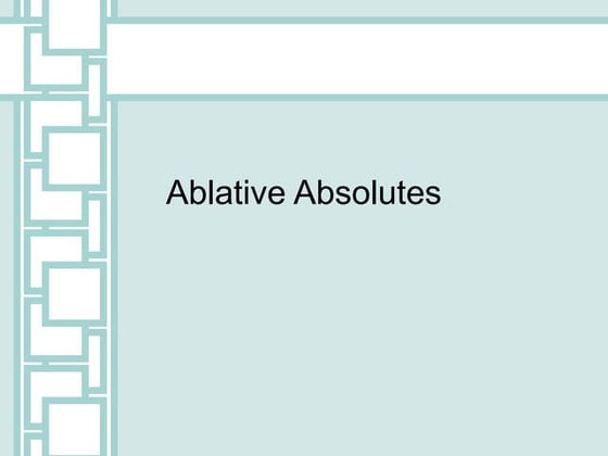 Infinitives and Indirect Statement | PPT