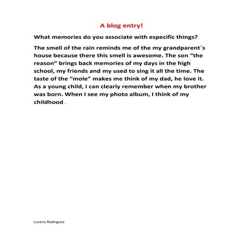 A blog entry 1 | PDF