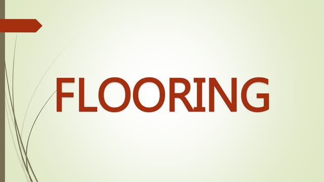 Types of ground floors | PPT
