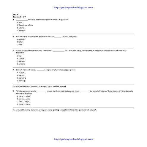 A bmk1 ujianupsr_set4_08 | PDF