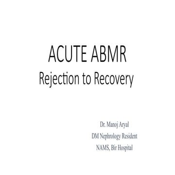 ABMR renal transplant complicationssssss | PPTX