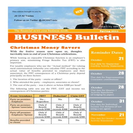 Abn business bulletin jill ofalltradz | PDF