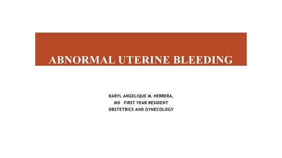 MIDWIFERY DYSFUNCTIONAL UTERINE BLEEDING.pdf