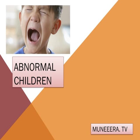 Abnormal children | PDF