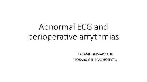 Arrhythmias | PDF | Heart and Cardiovascular Diseases | Diseases and Conditions