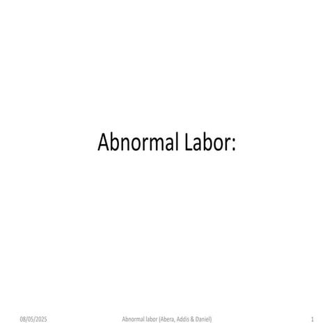 Abnormal Labor presentation Clinical years.pptx