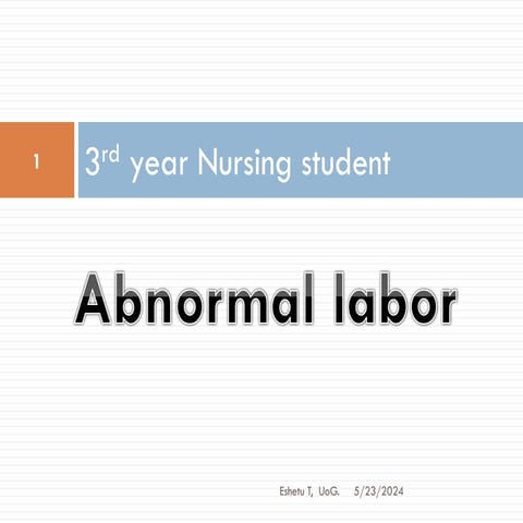 ABNORMAL LABOUR[]{}#%^*+=_\|~ €£¥•.,?!’-/:(($$&@“.,?!’pdf | PPT