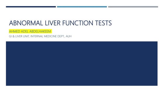 Liver function test (LFT) | PPT