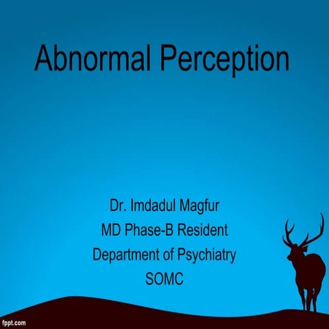 Abnormal perception | PPT