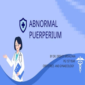 ABNORMAL PUERPERIUM all definitions | PPTX